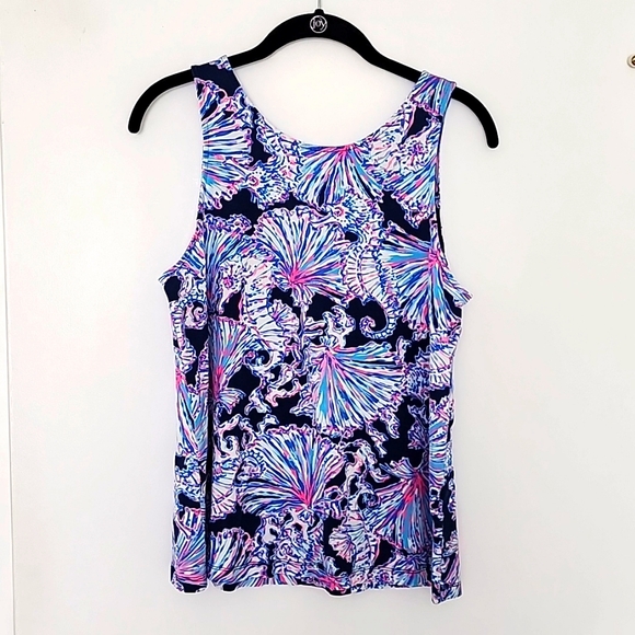 Lilly Pulitzer | Tops | Lilly Pulitzer Kristen Deep Sea Navy Shells ...